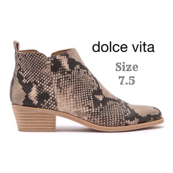 Dolce Vita | Shoes | Snake Dolce Vita Bootie Boot Snakeskin | Poshmark